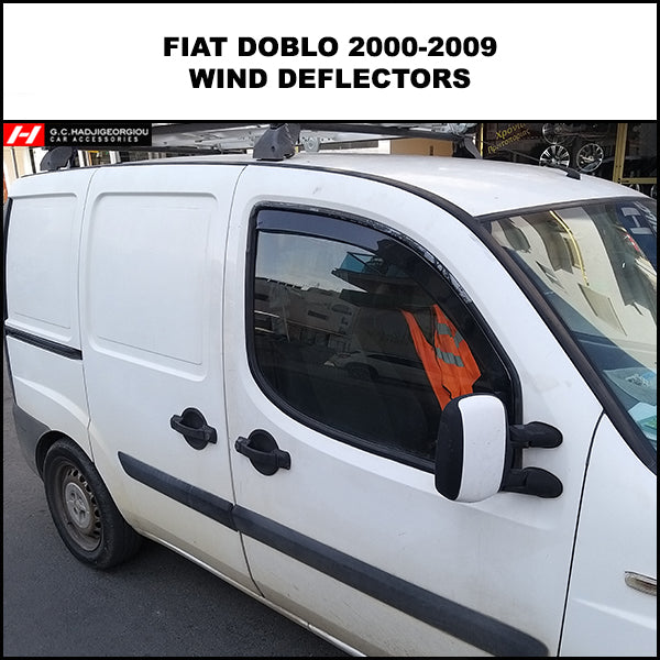 Fiat Doblo Wind Deflectors G.C.Hadjigeorgiou Car Accessories G.C.HADJIGEORGIOU CAR ACCESSORIES LTD