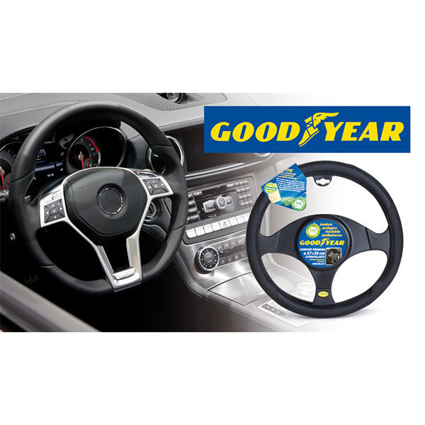 Goodyear COMFORT PREMIUM Black Steering Wheel Cover 37-39 cm - G.C ...