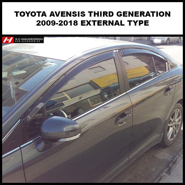 Toyota Avensis Wind Deflectors - G.C.Hadjigeorgiou Car Accessories - G ...