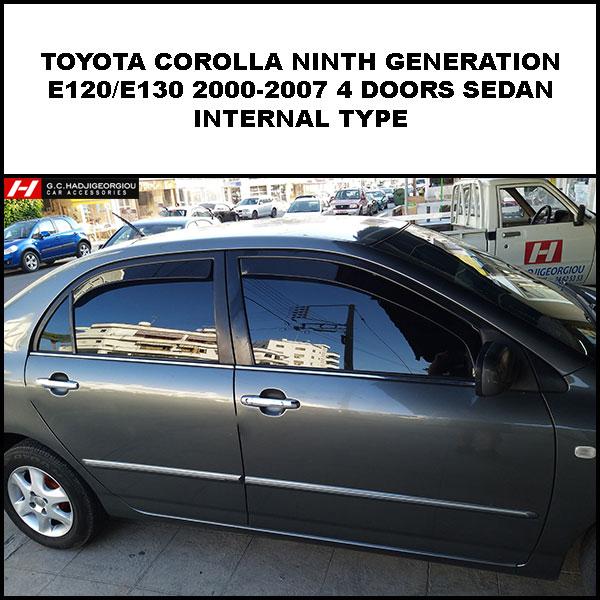 Toyota Corolla Wind Deflectors - G.C.Hadjigeorgiou Car Accessories - G ...